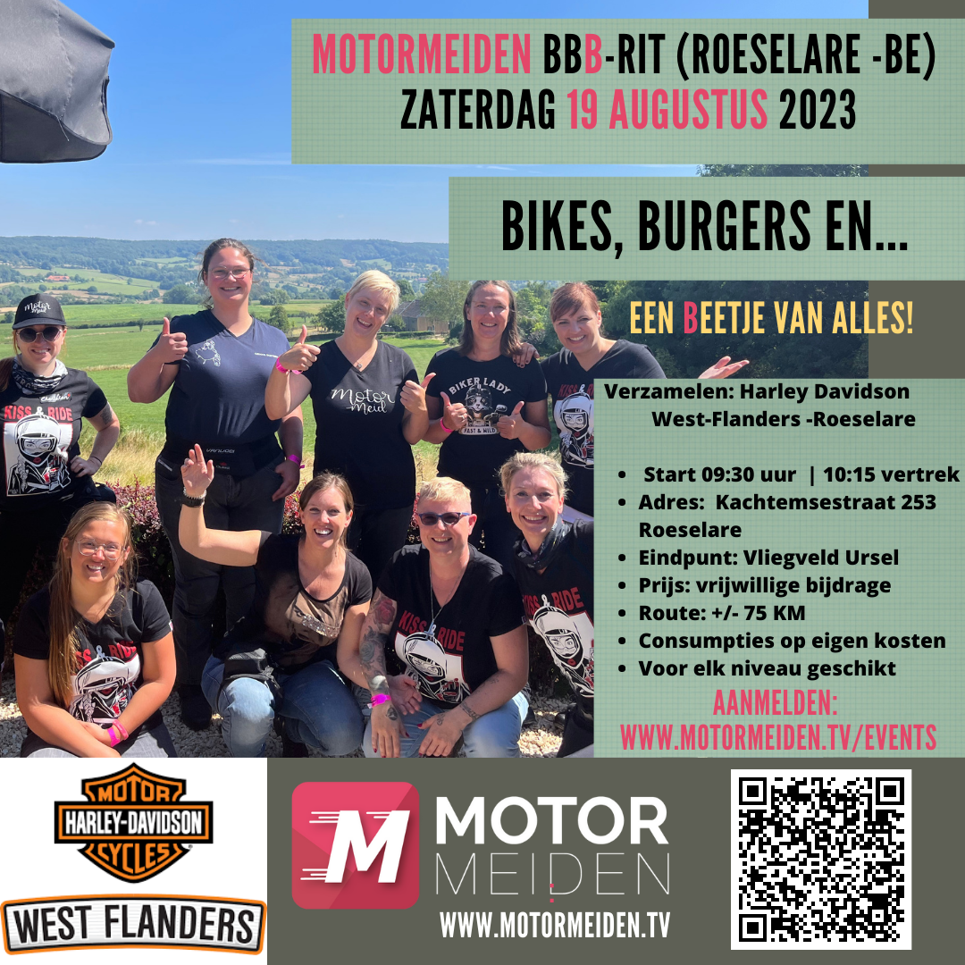 Motormeiden BBB-Rit - Bikes, Burgers en een Beetje van alles | Motormeiden
